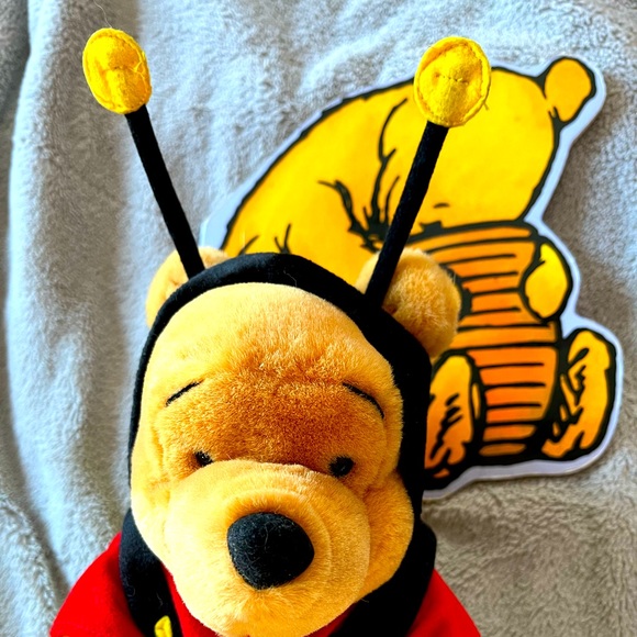 Disney | Other | Bumblebee Pooh Plush 2 Inches Plus A Pooh Book | Poshmark